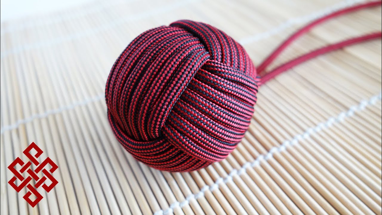 How to tie a large monkey's fist with DIY jig (1.5', 7 passes) – tutorial