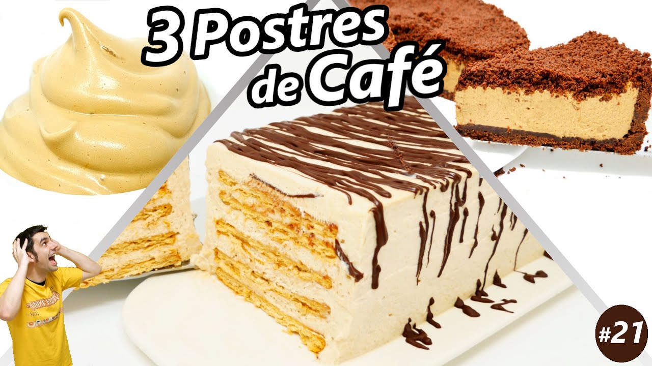 3 postres con café fáciles y sin horno