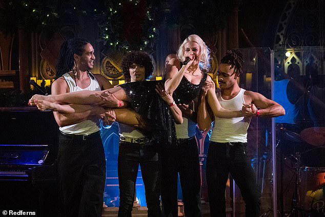 Pixie Lott performs a very energetic dance routine just two months ...