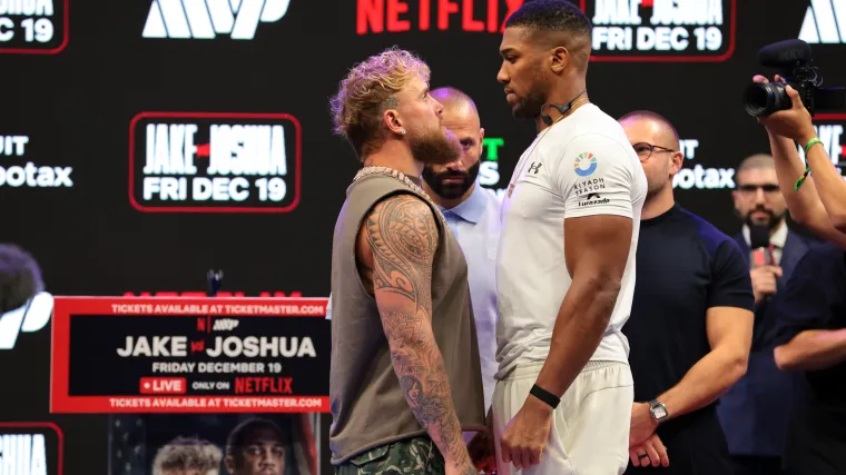 Jake Paul vs. Anthony Joshua height and weight difference: How Netflix ...