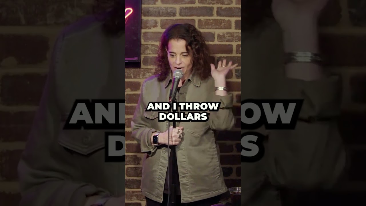 Stand-up comedian grills audience members about meeting online