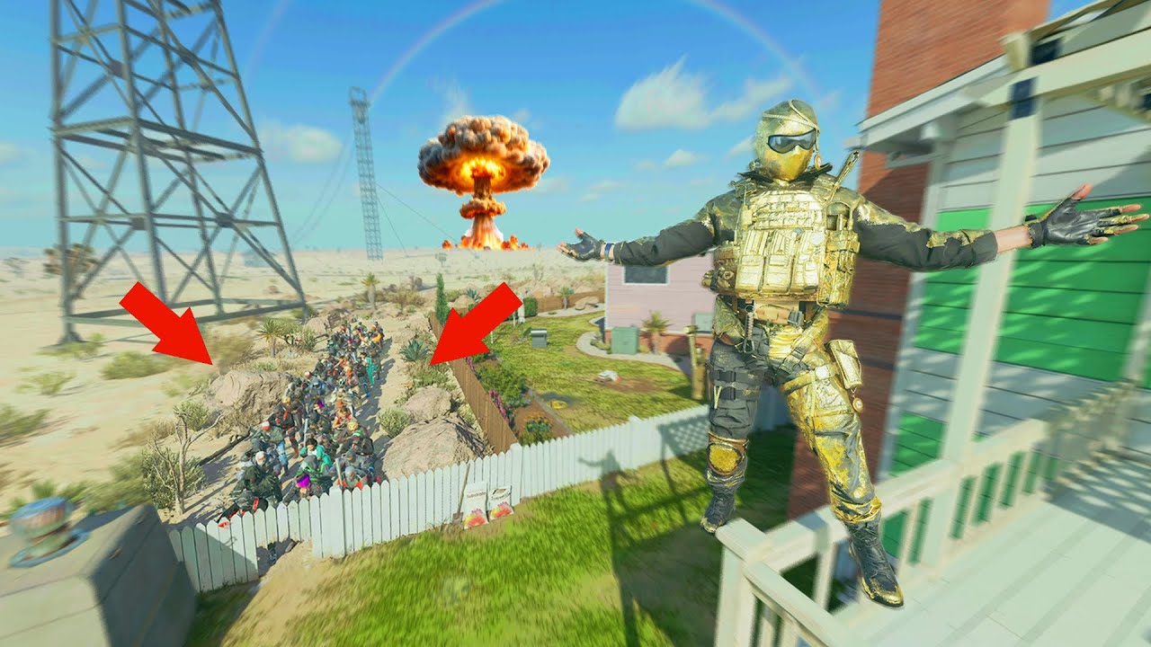 I tried getting all of them to hide outside the map on Nuketown!