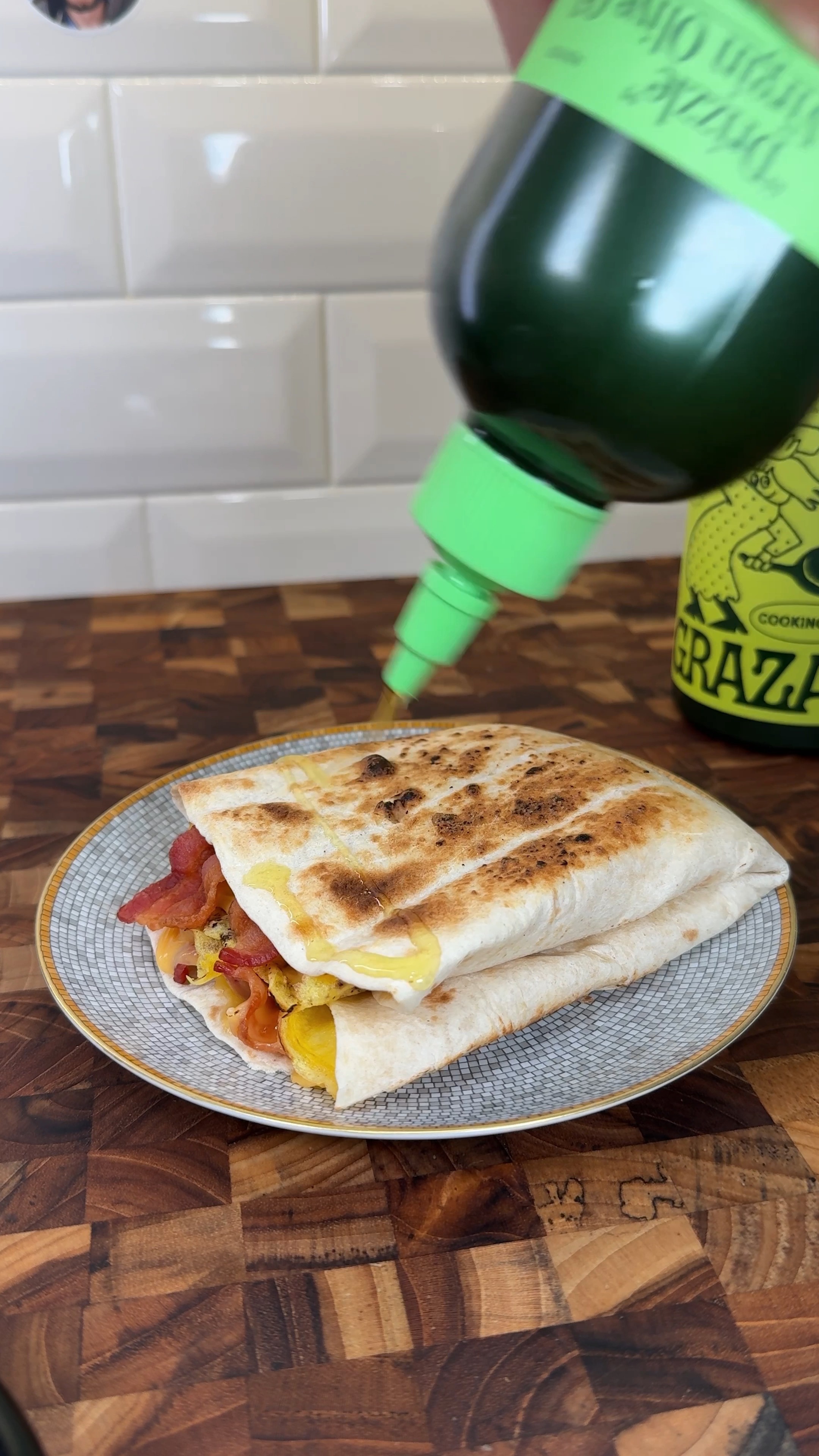 Easy breakfast toaster wrap