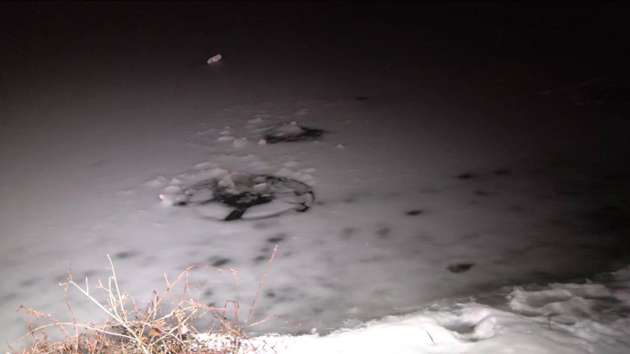 3 kids safe after falling through partially frozen lake in Mount Holly