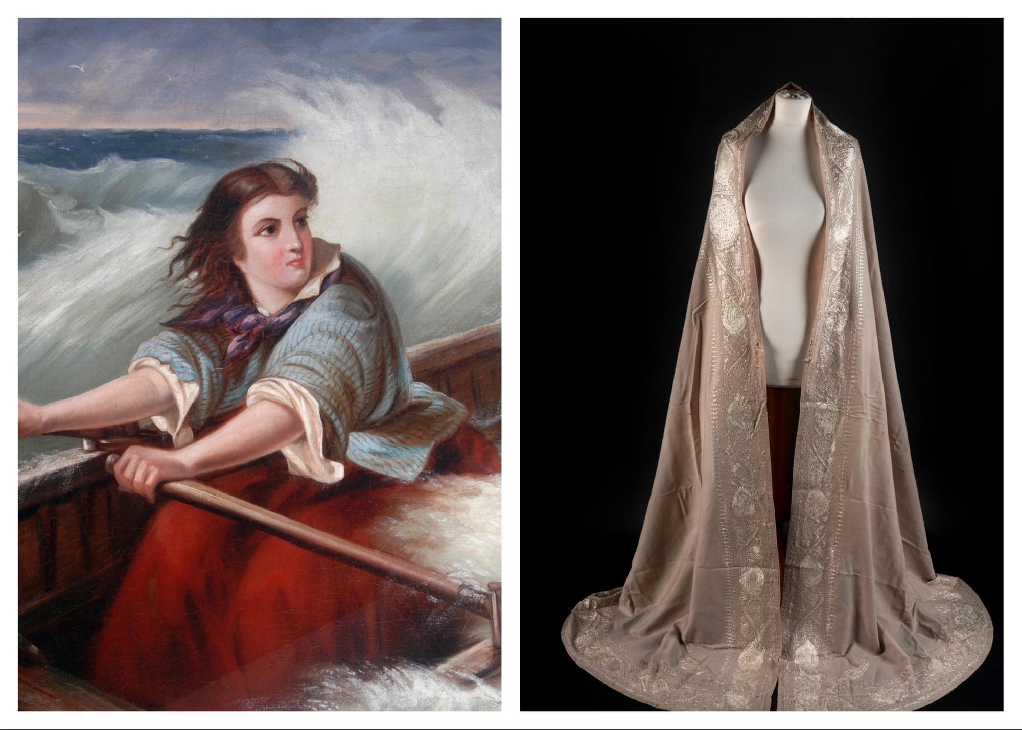 Shawl gifted to Victorian shipwreck heroine Grace Darling is donated to ...