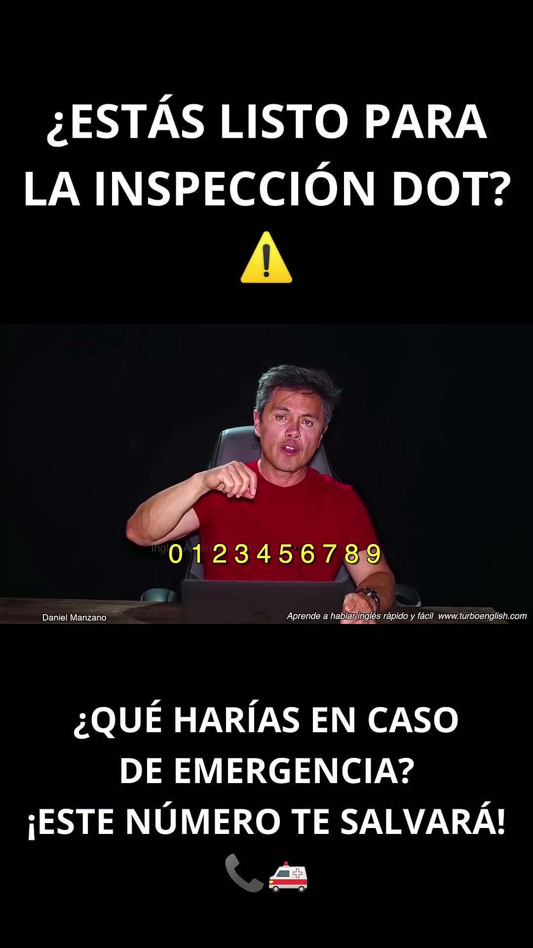 ¿Listo para el DOT? Aprende qué decir en una emergencia 🚛 | #ingles # ...