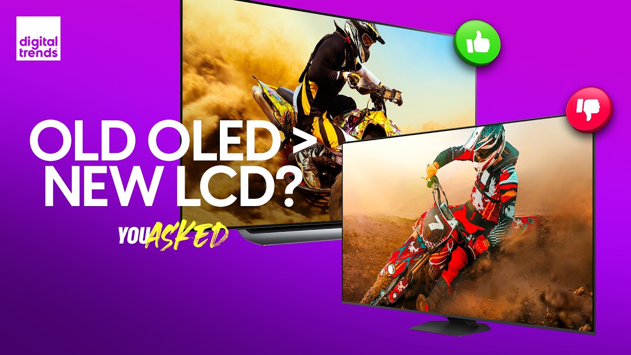 Watch a detailed review comparing older OLED vs LCD technology