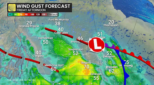 Prepare for a fresh snowfall set to sweep the Prairies on Friday