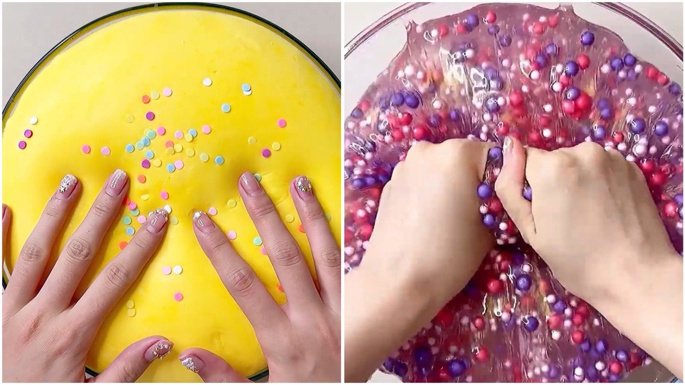 Soft and glossy slime sounds