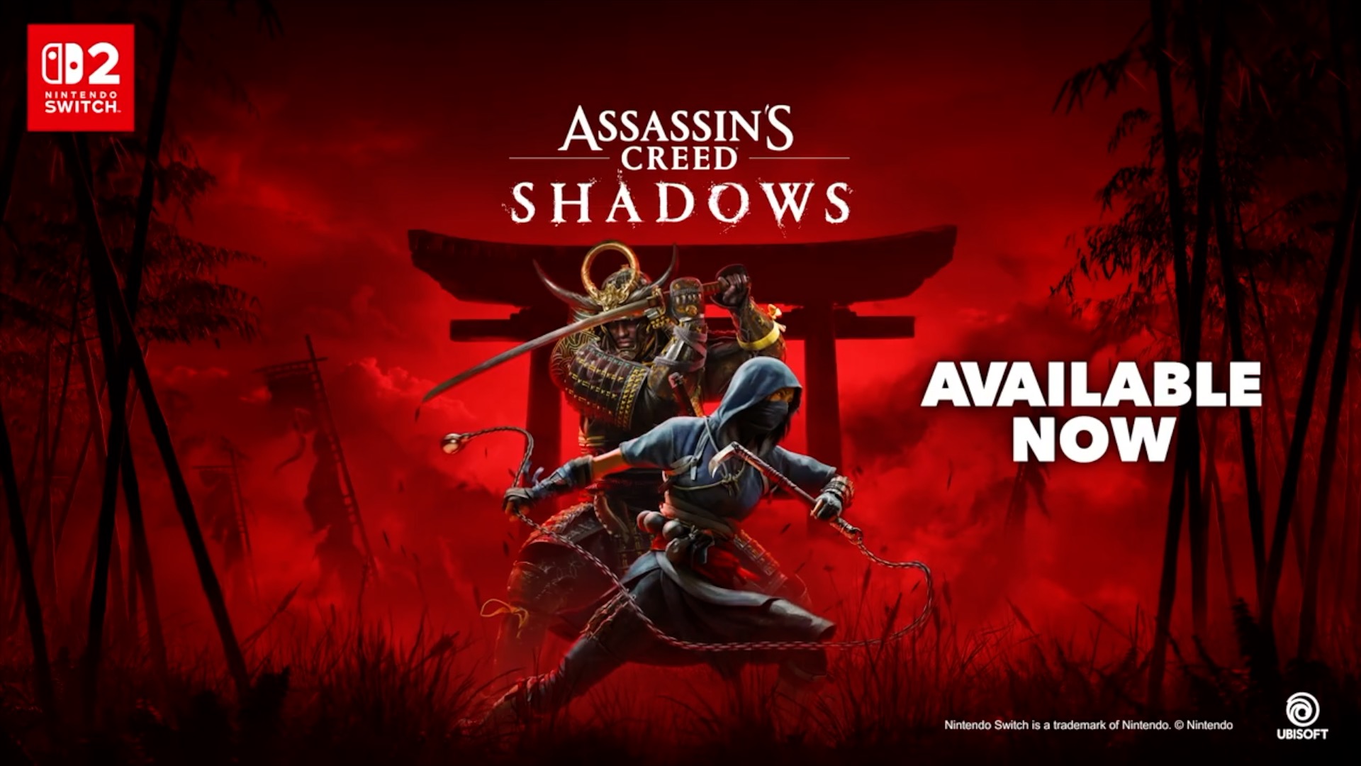 Assassin's Creed Shadows official Nintendo Switch 2 launch trailer