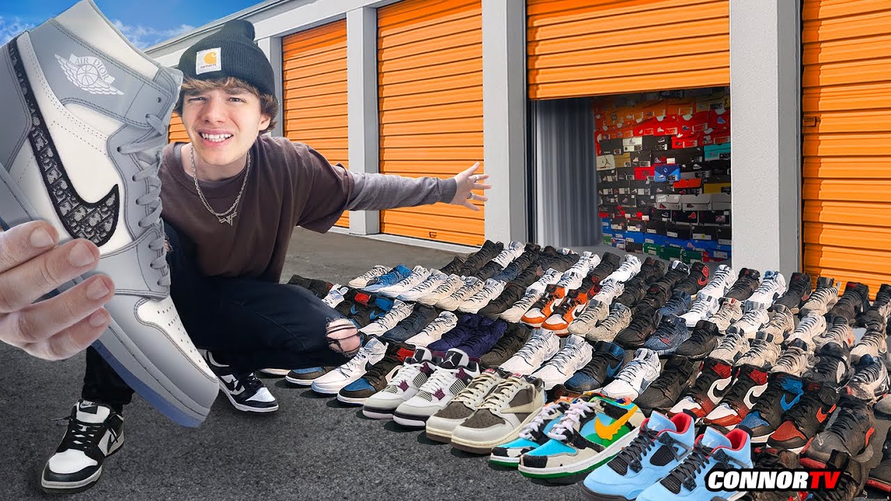 I opened a storage unit… it was all fake sneakers