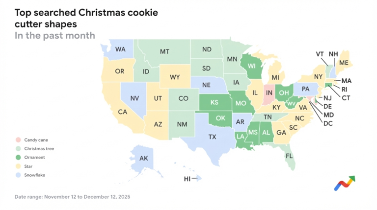 Google's 2025 Christmas cookie recipe map is here