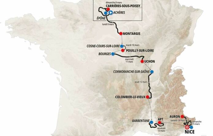 Paris-Nice 2026 : Parcours complet et profil des étapes