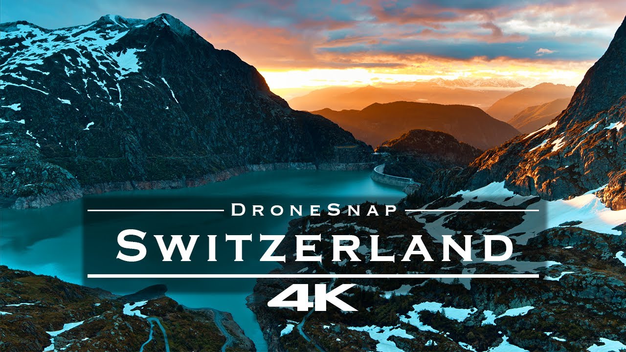 Stunning aerial views of Switzerland [4K]