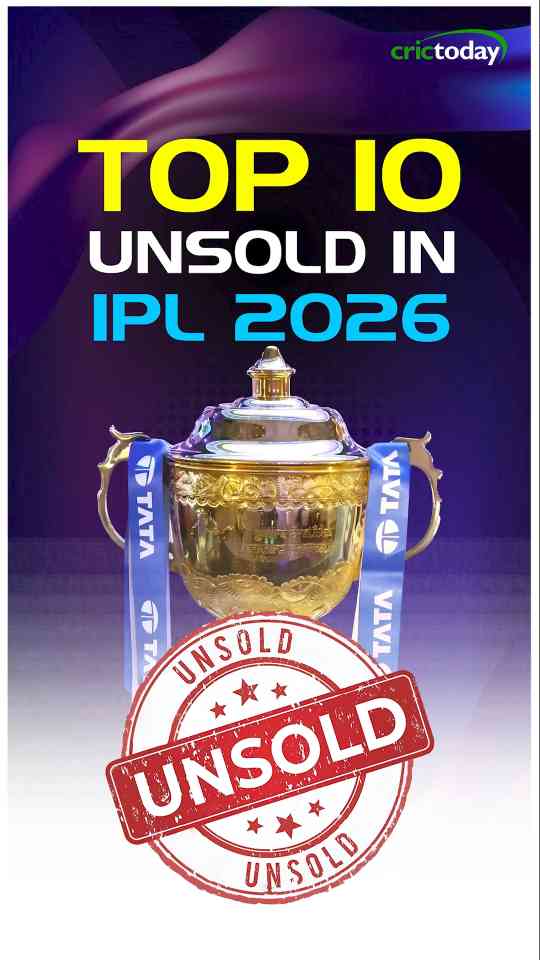 Top 10 unsold players in IPL 2026 auction