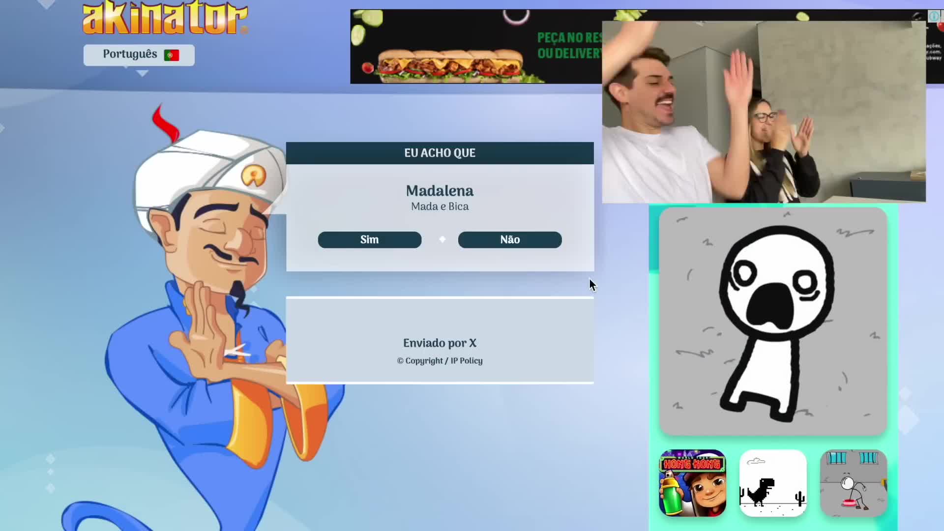 Jogando Akinator com nossos pets! Será que ele descobre Bica, Madalena ...
