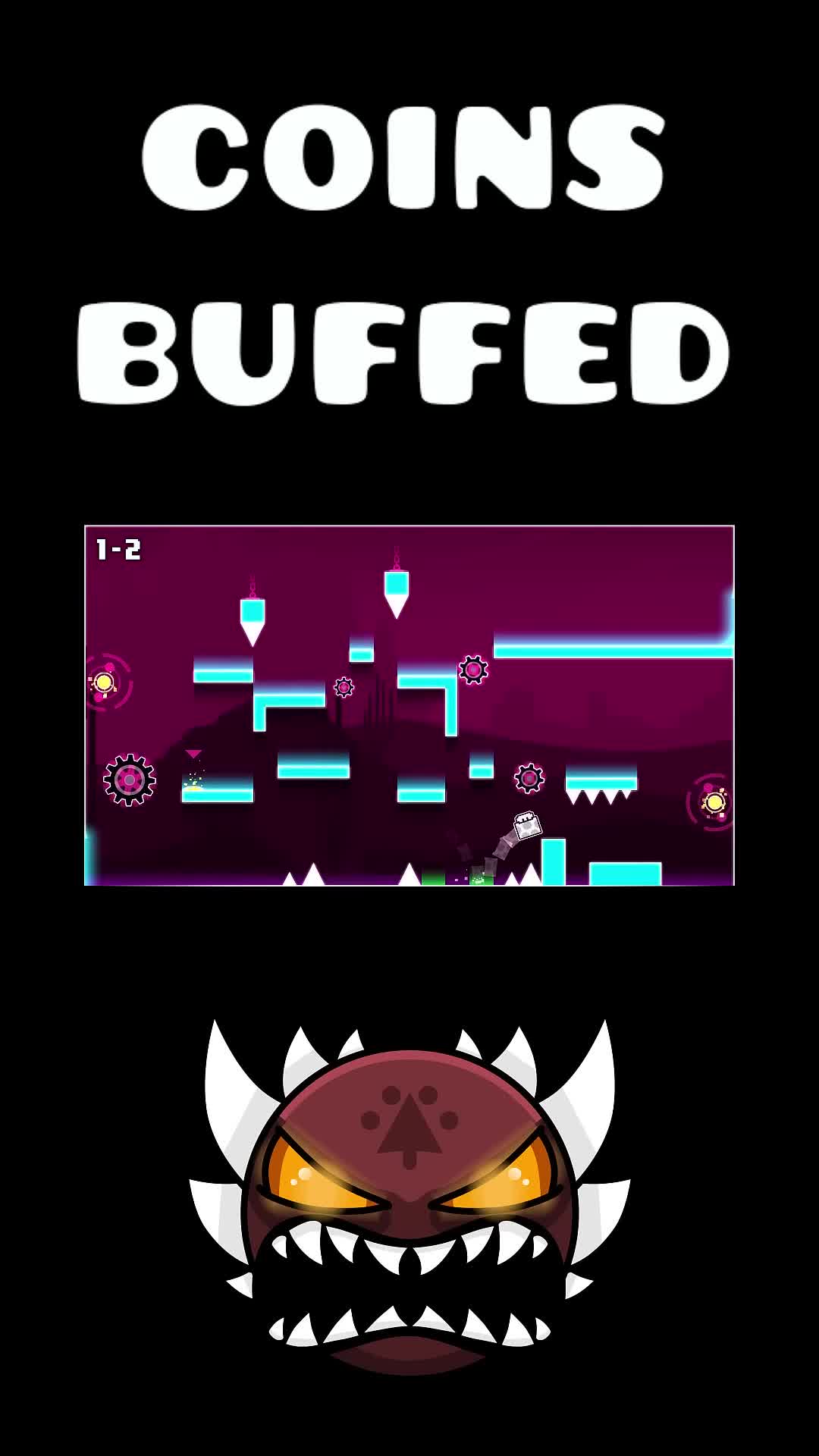 Press start coins buffed - Geometry Dash 2.2
