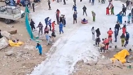 Trouble in paradise: Indian hills making fake snow for tourists is a ...