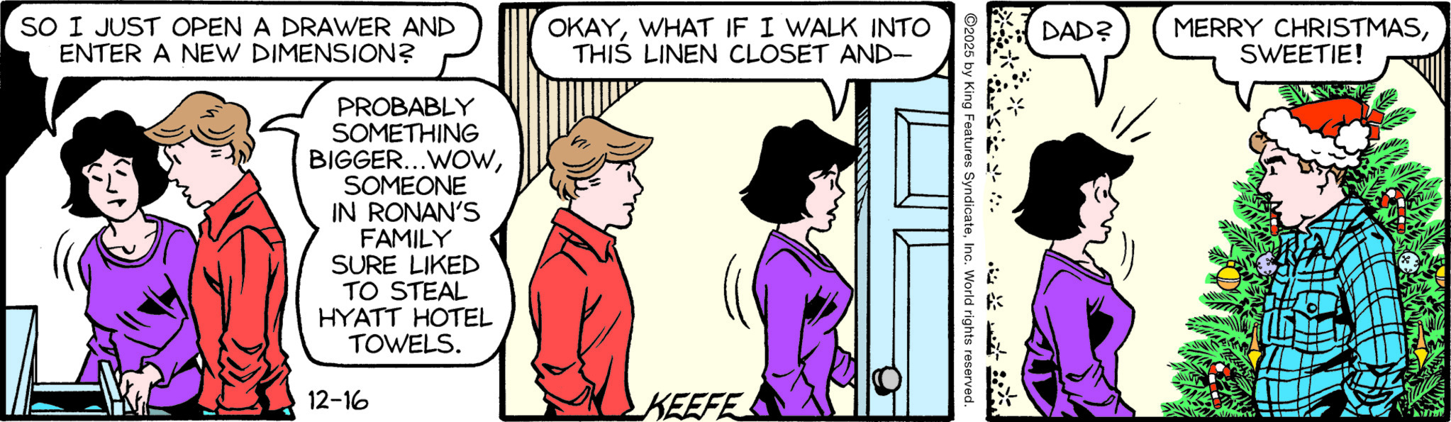 Sally Forth by Francesco Marciuliano; drawn by Jim Keefe