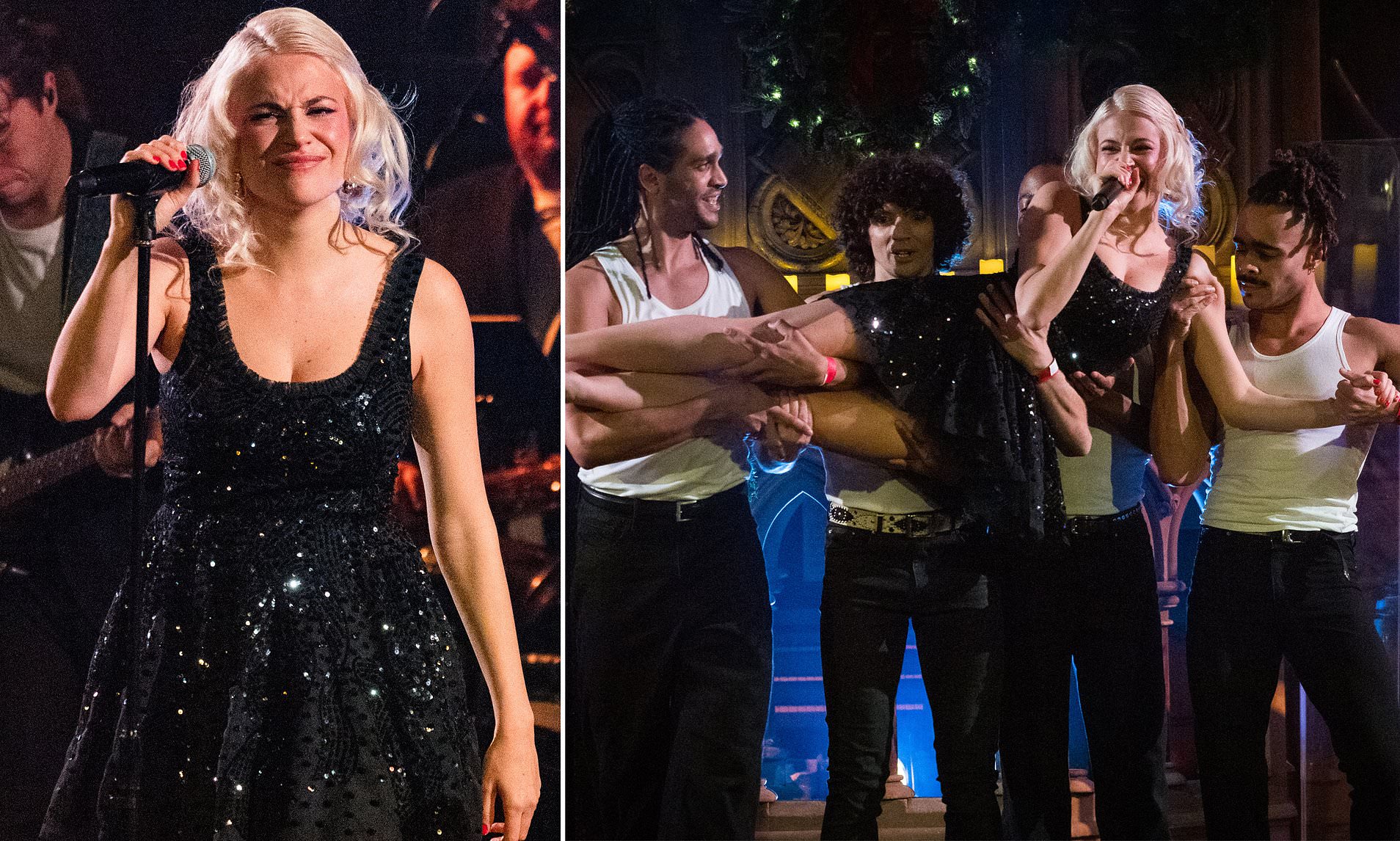 Pixie Lott performs a very energetic dance routine just two months ...