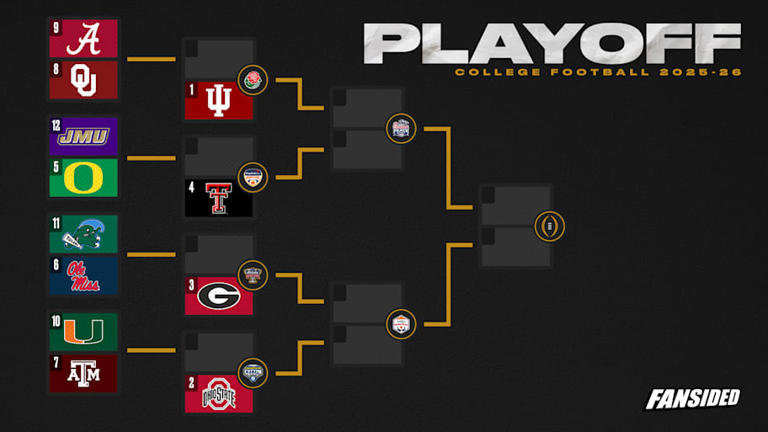College Football Playoff bracket 2025: Full seeding, matchups and path ...