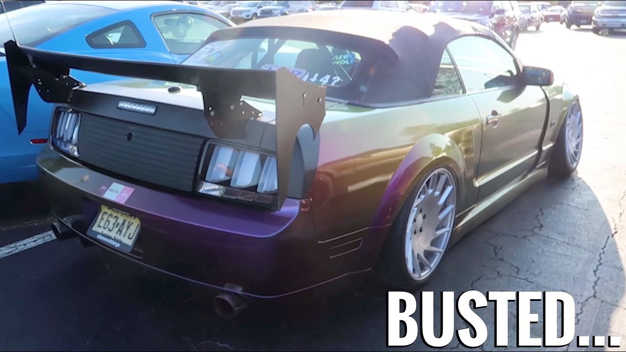 Busted by undercover Mustang cops on high speed chase