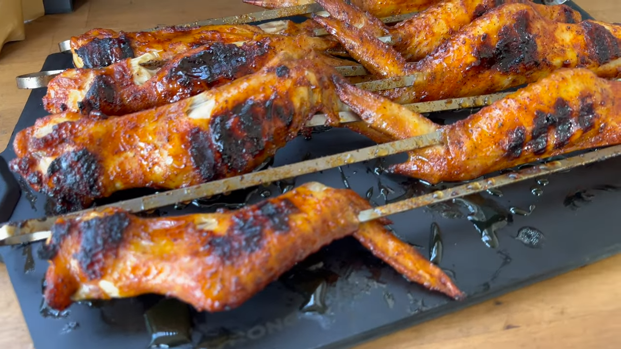 Ninja Woodfire grilled chicken wings