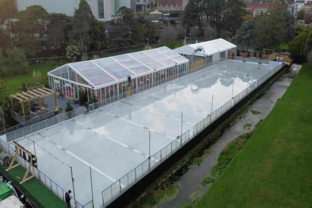 Ice rink and Christmas bar temporarily closes after weather warning
