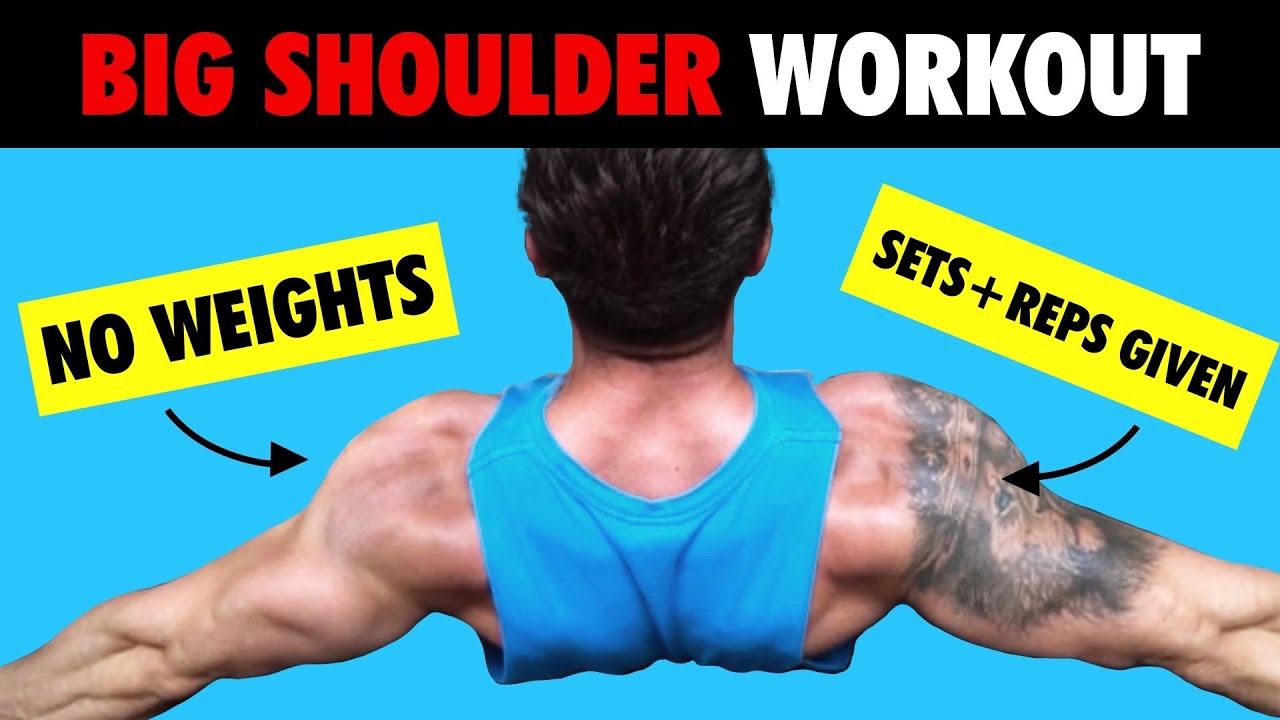 Learn the only five shoulder exercises you need with no equipment