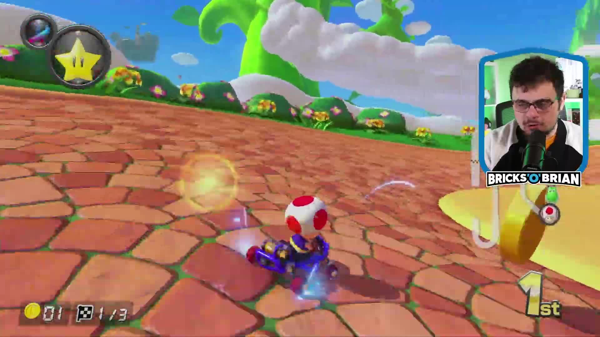 Mirror mode lucky cat cup! - Mario Kart booster course