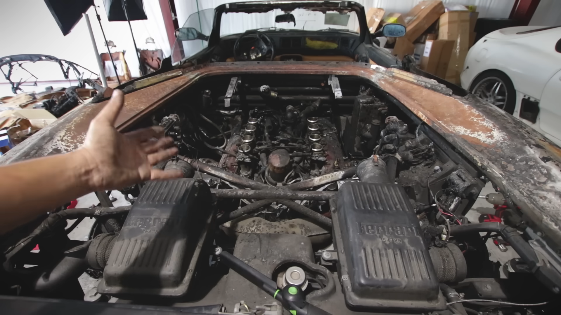 What I found inside this cheap Ferrari that explains the burnt engine