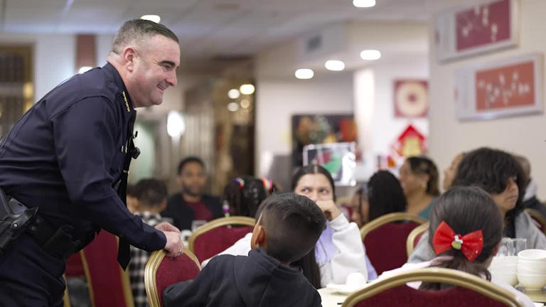Oakland police host holiday celebration for 100 kids to connect in ...