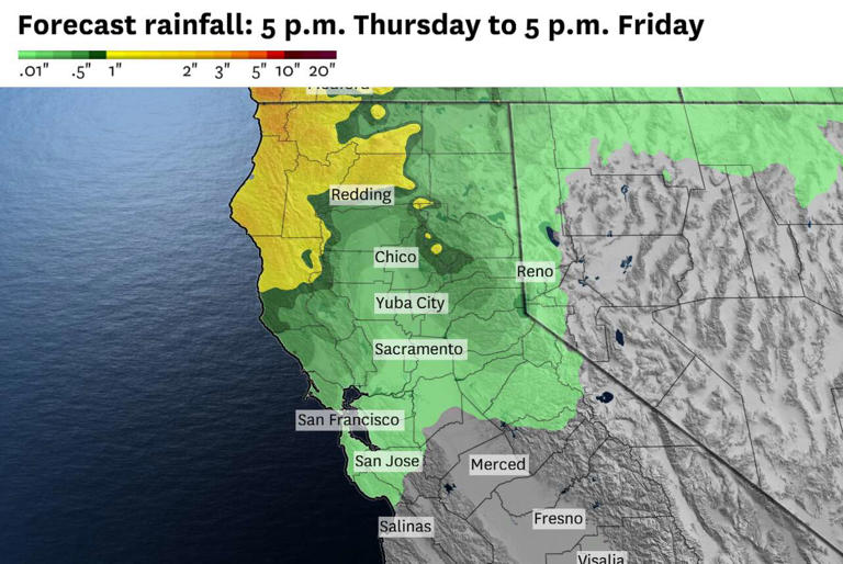 Northern California could see 8 straight days of rain. Here's when it ...