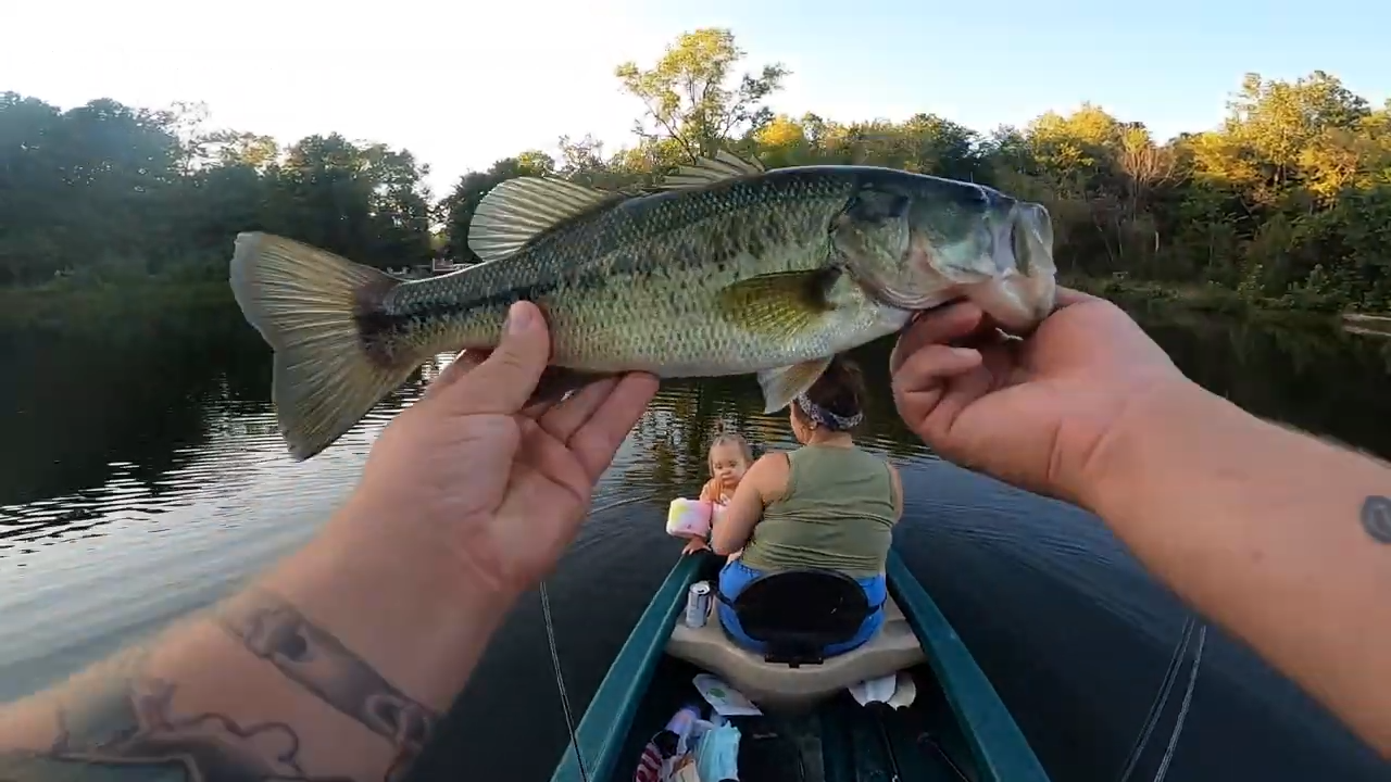 There he is - what happened next in this deep clear lake was unreal