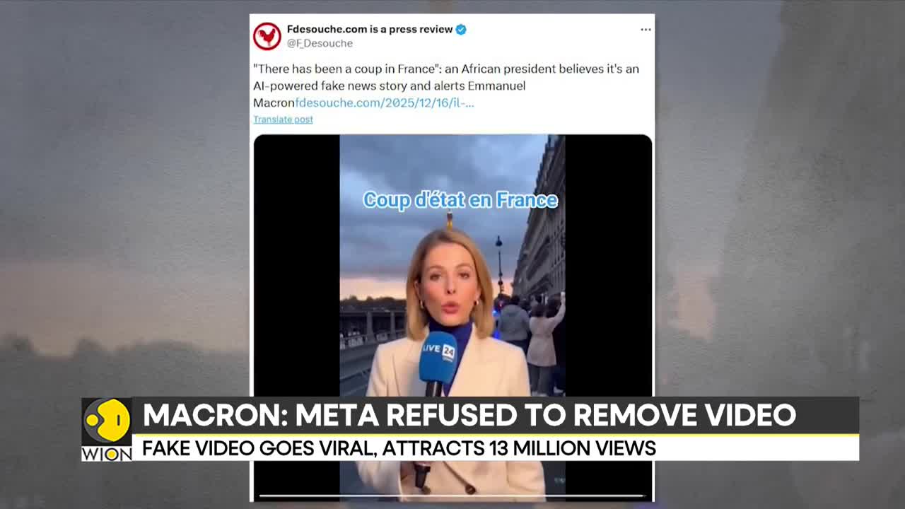 AI-generated video claiming 'coup in France' goes viral