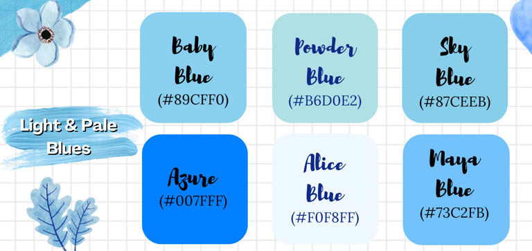 Blue beyond the basics: Exploring the many moods of blue colour shades