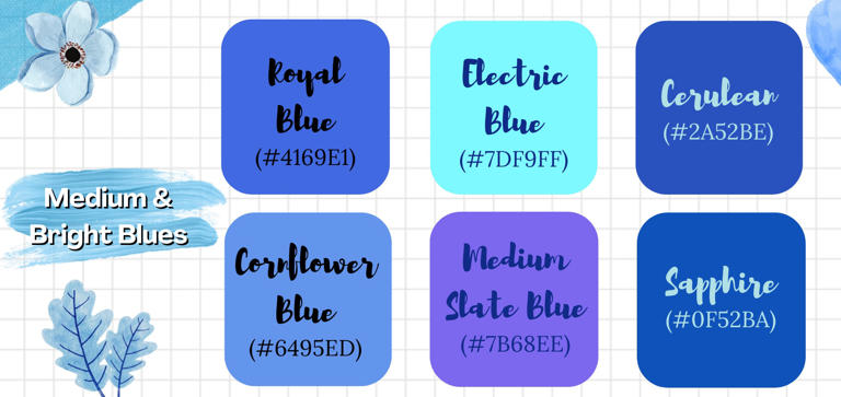Blue beyond the basics: Exploring the many moods of blue colour shades