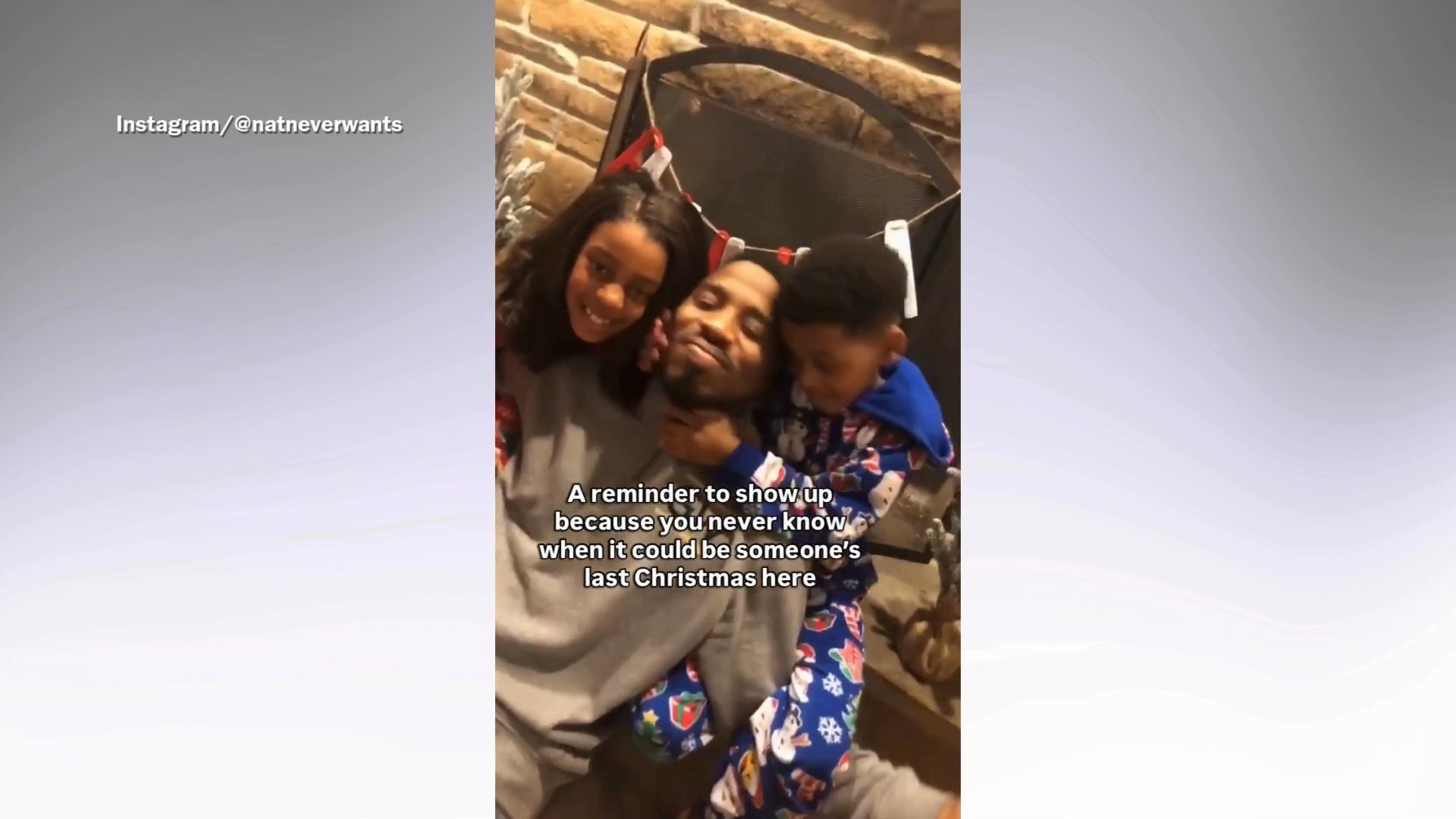 Mom captures husband with kids at Christmas—not knowing it will be his last