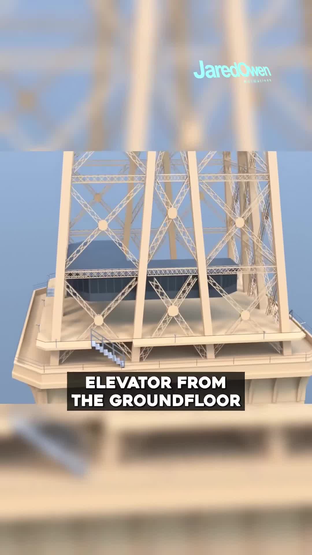 I found amazing features in the Eiffel Tower!