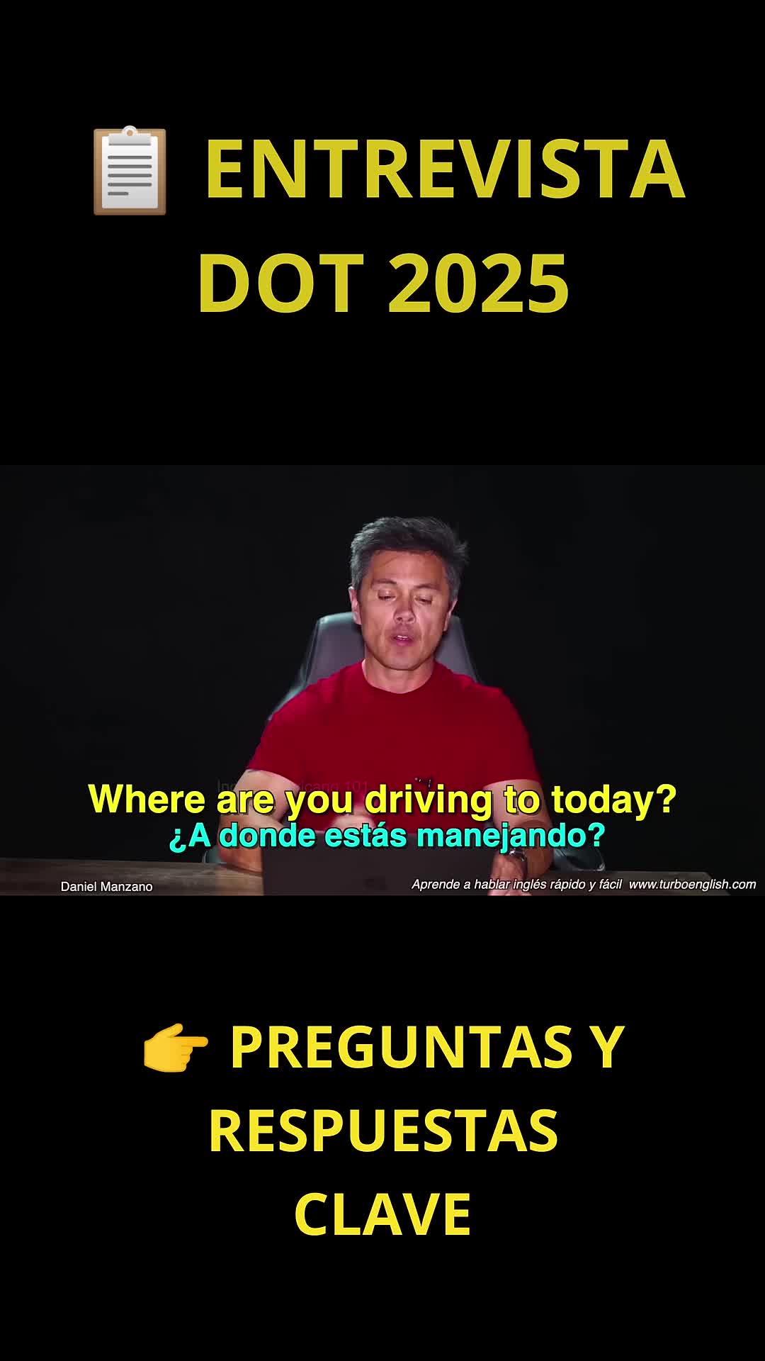 Entrevista 2025 en inglés: preguntas clave y respuestas 🚛 #ingles # ...