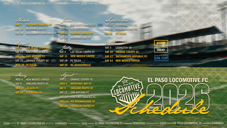Locomotive to open 30-game USL Championship season on March 7