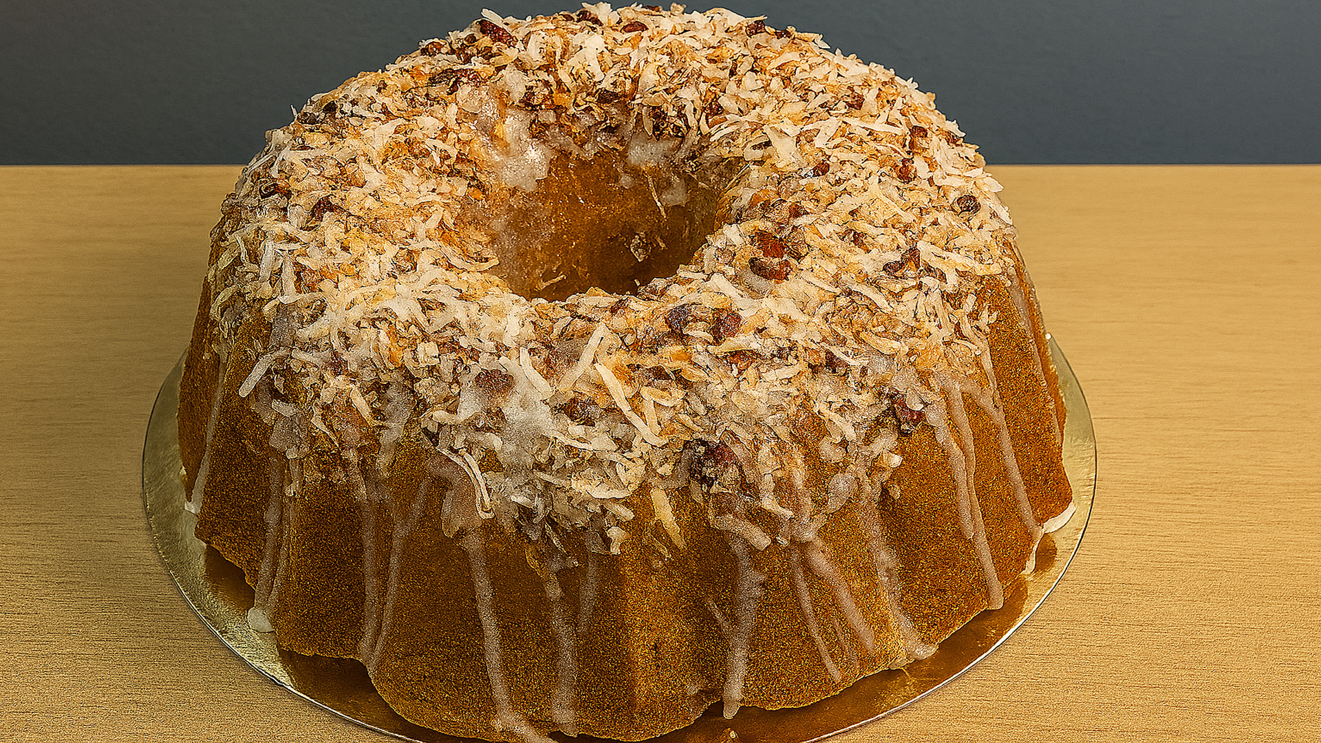 How to make coconut pecan bundt cake