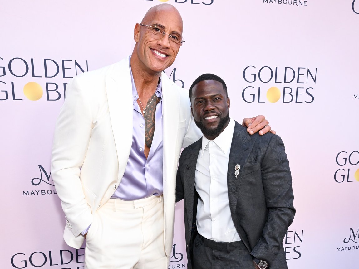 Dwayne Johnson and Kevin Hart celebrate first Golden Globe nominations