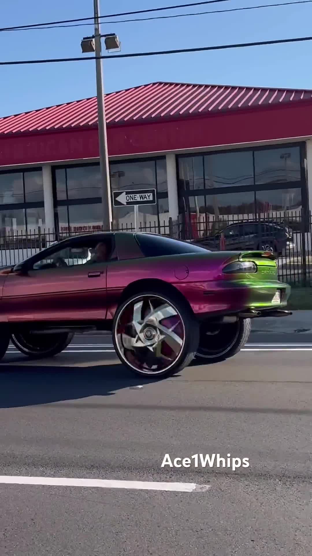 Outrageous Chevy Camaro on 32” DUB floaters riding