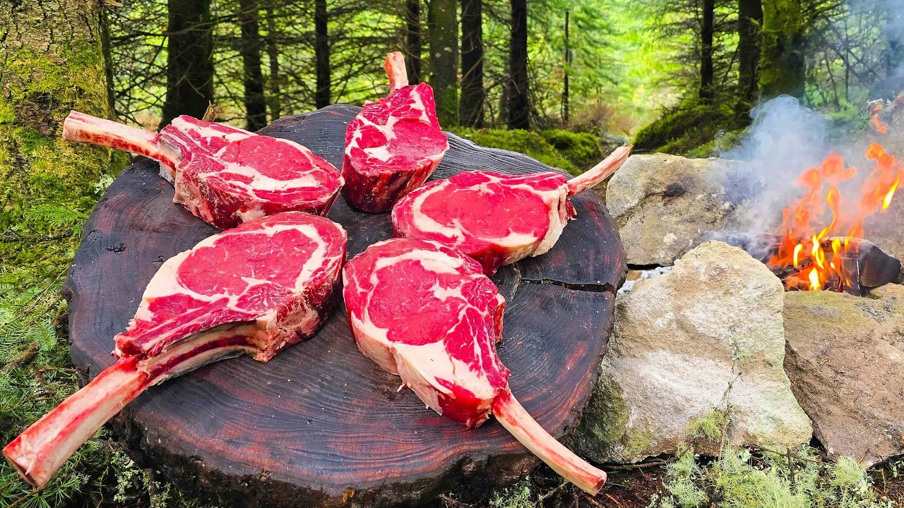 How tomahawk steaks were meant to be cooked