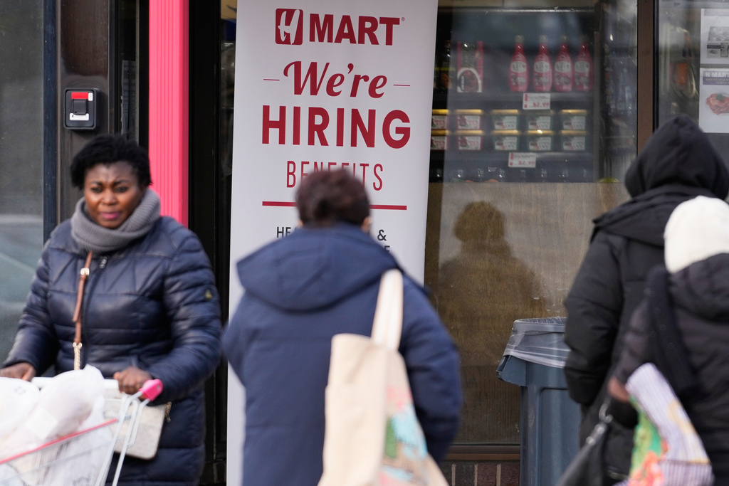 US jobless claim applications fell by 13,000 last week as layoffs ...