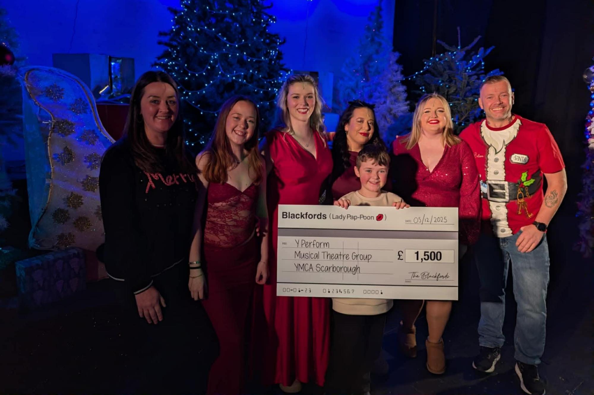 Bridlington father presents £1,500 cheque to Scarborough theatre group ...