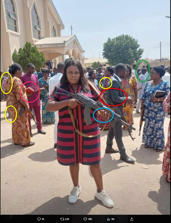 AI image of Nigerians taking rifles to church spreads online after ...