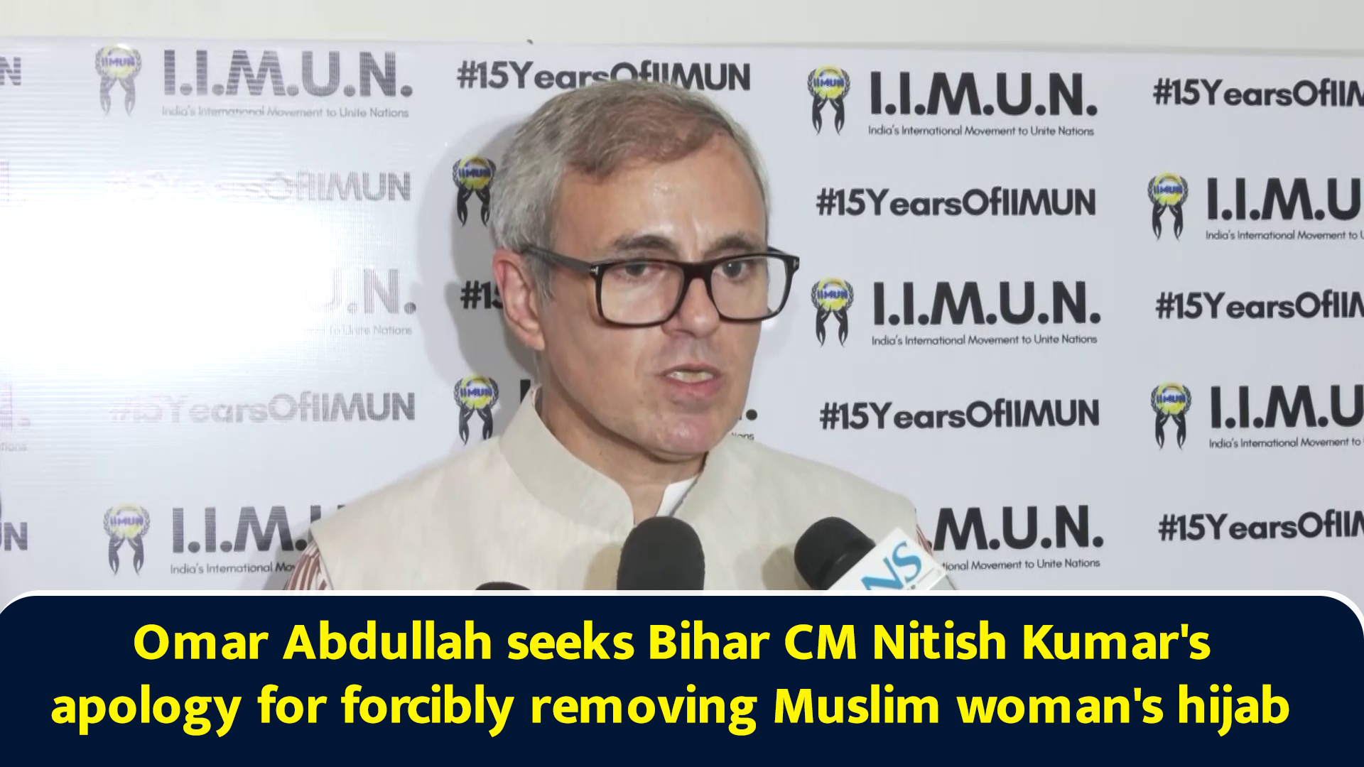 Omar Abdullah seeks Bihar CM Nitish Kumar's apology for forcibly ...