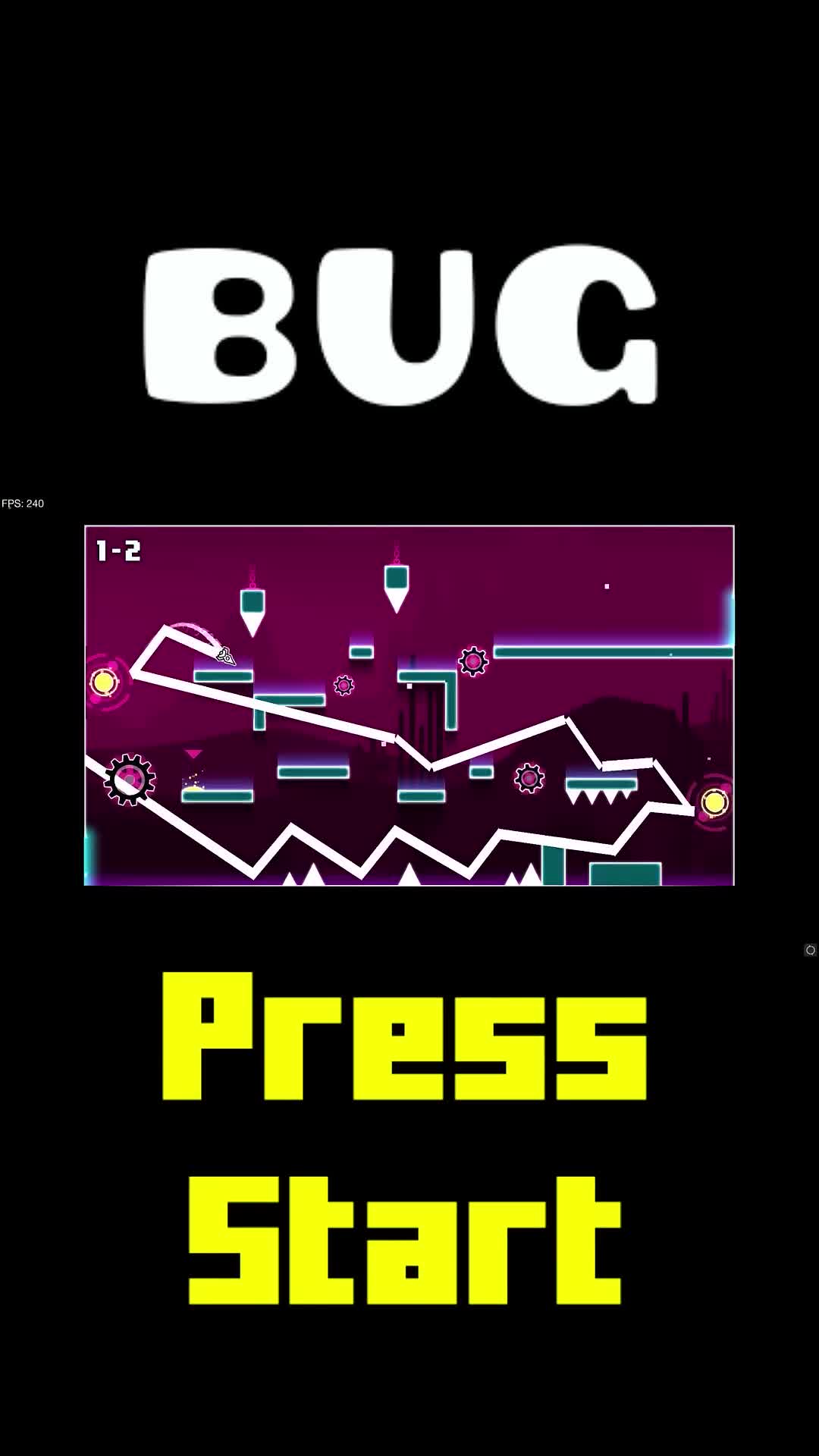 Press start bugs? Geometry Dash 2.2 #shorts #deluxe12